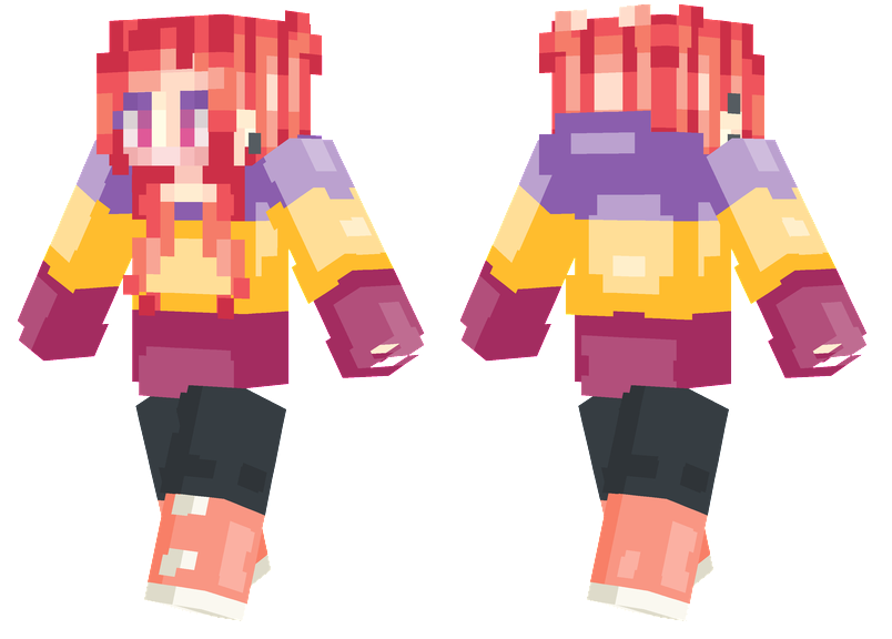 Colour Block Hoodie | Minecraft Skins
