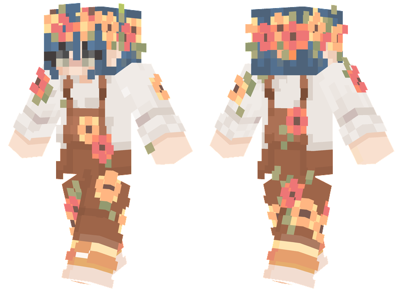 Floral Overalls | Minecraft Skins