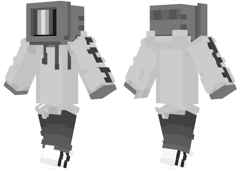 Ghost TV Head | Minecraft Skins