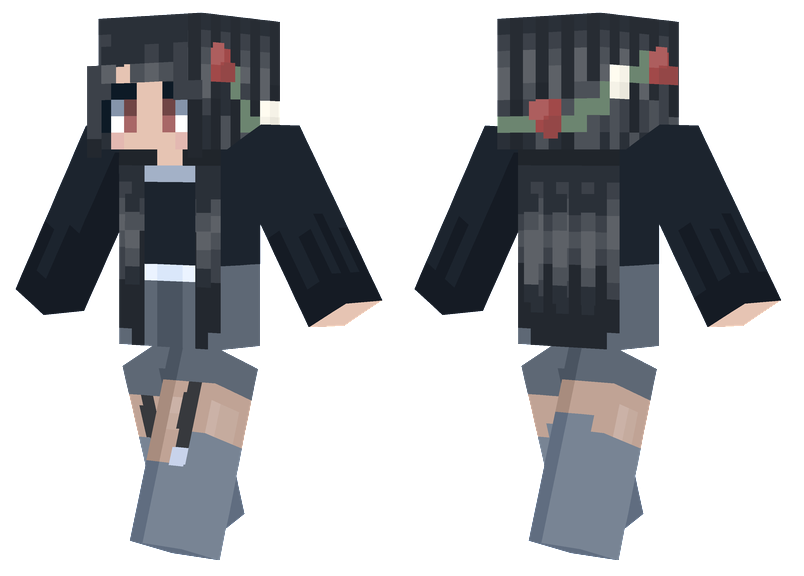 Goth Rose Girl | Minecraft Skins