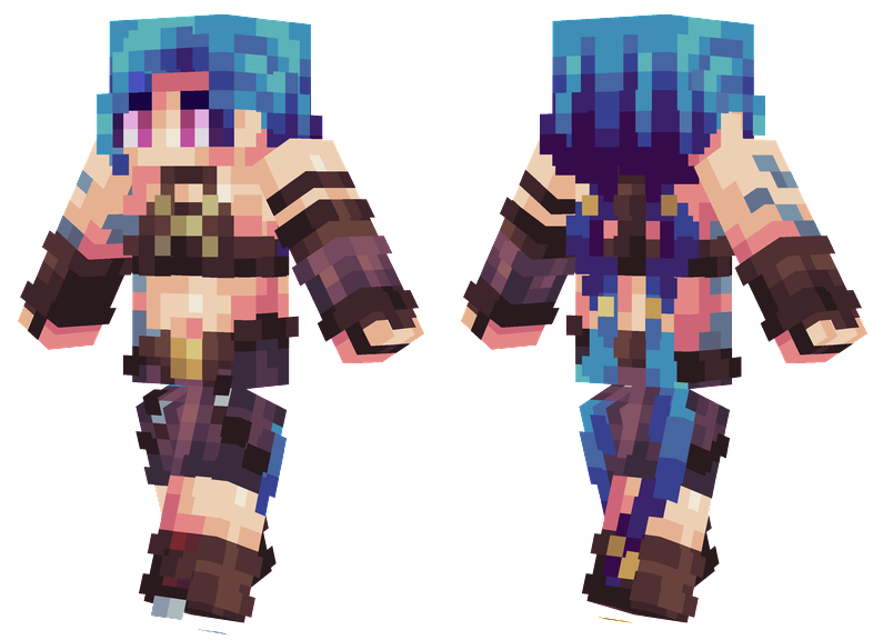 Jinx Arcane Minecraft Skins