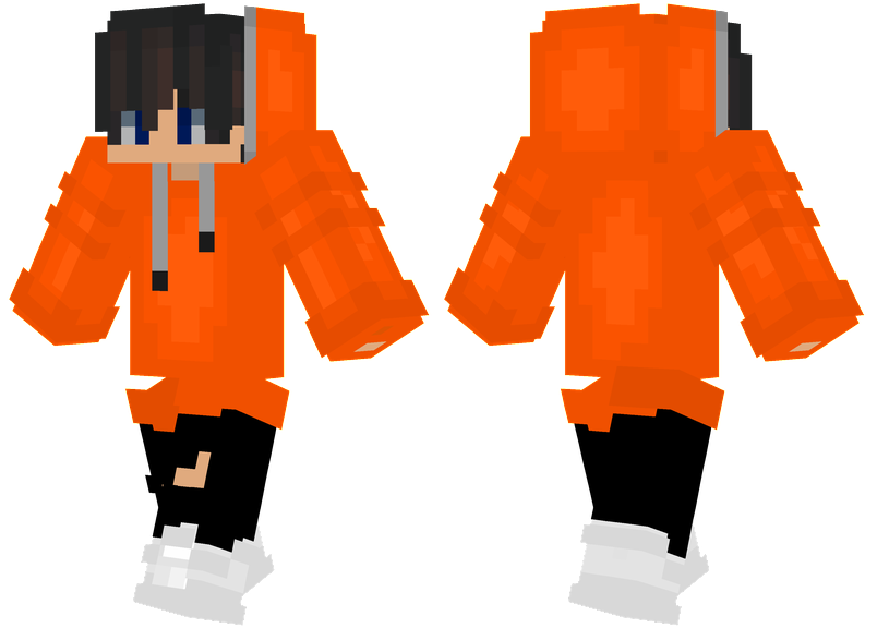 Orange Hood | Minecraft Skins