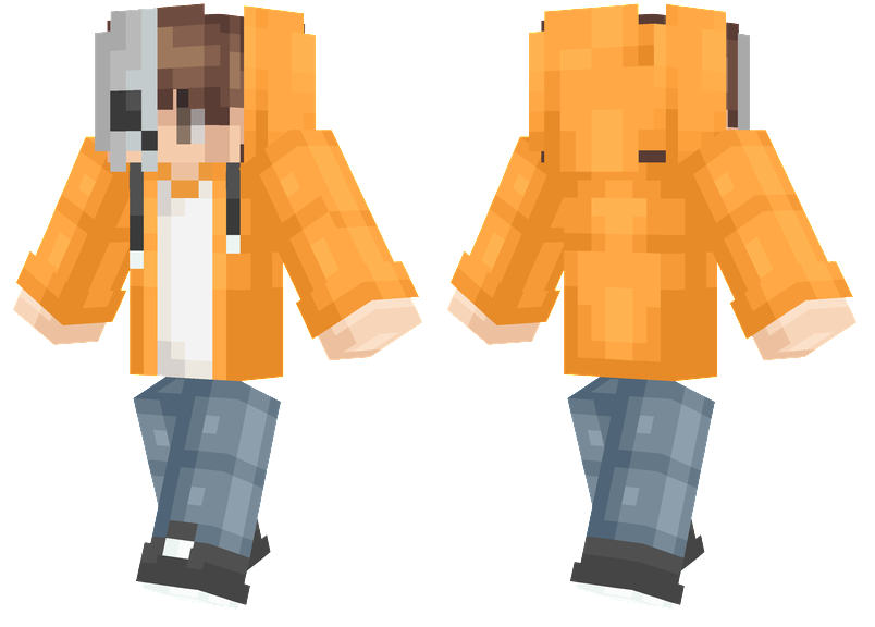 Orange Skull | Minecraft Skins