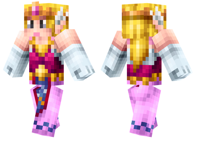 Princess Zelda Minecraft Skins