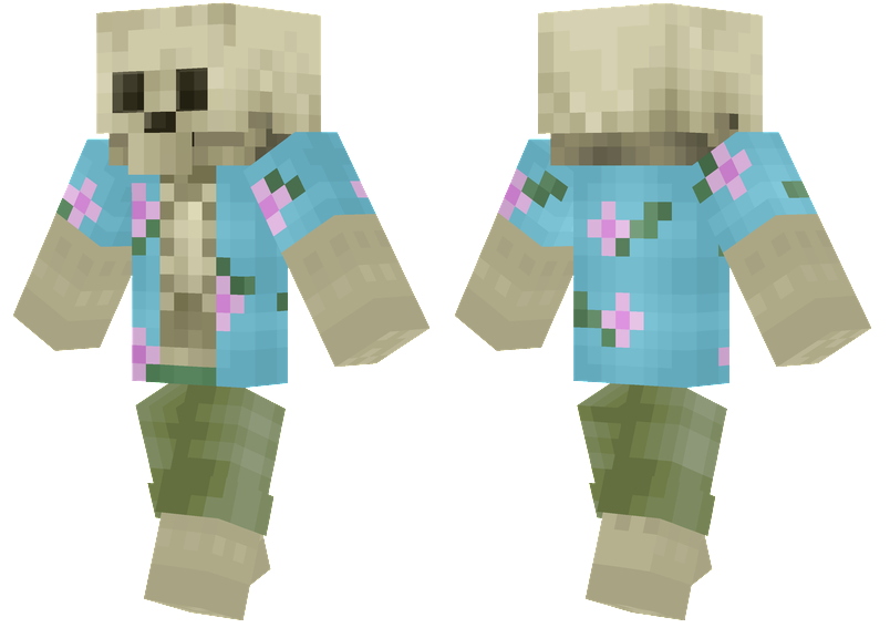 Summer Skeleton | Minecraft Skins
