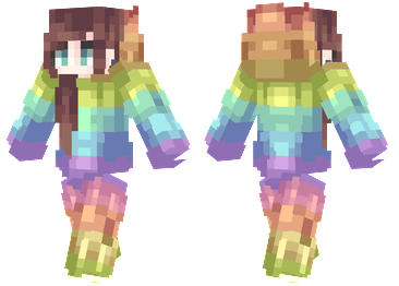 Rainbow Girl | Minecraft Skins